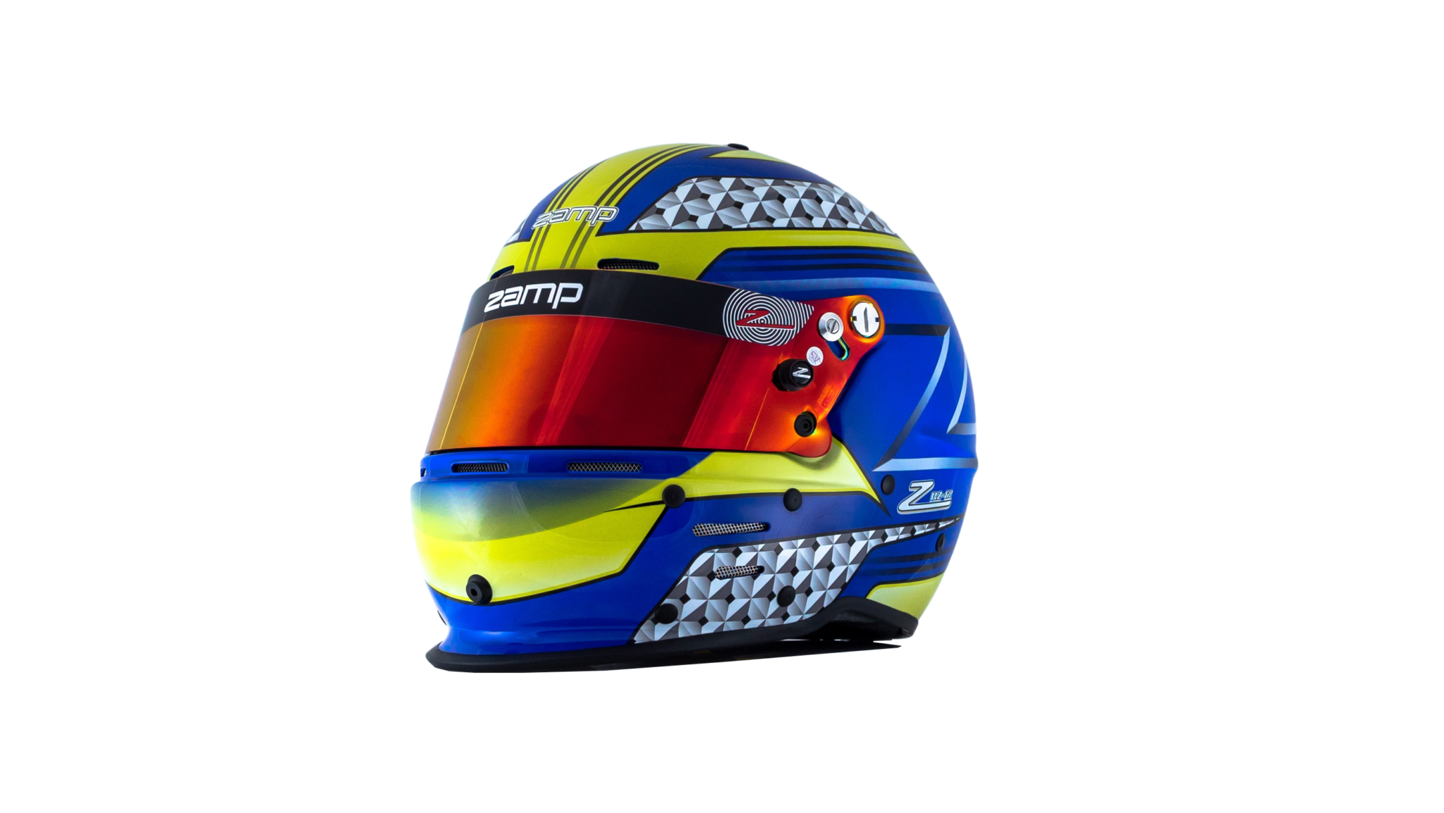 RZ 62 Blue/Green – Zamp Helmets UK | Helmet 28