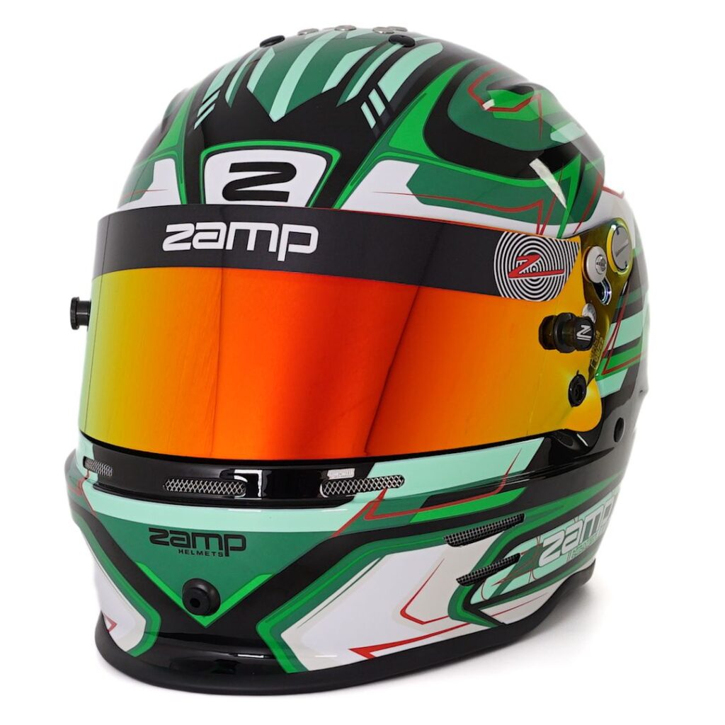 RZ 42 Youth Black / Green – Zamp Helmets UK | Helmet 28
