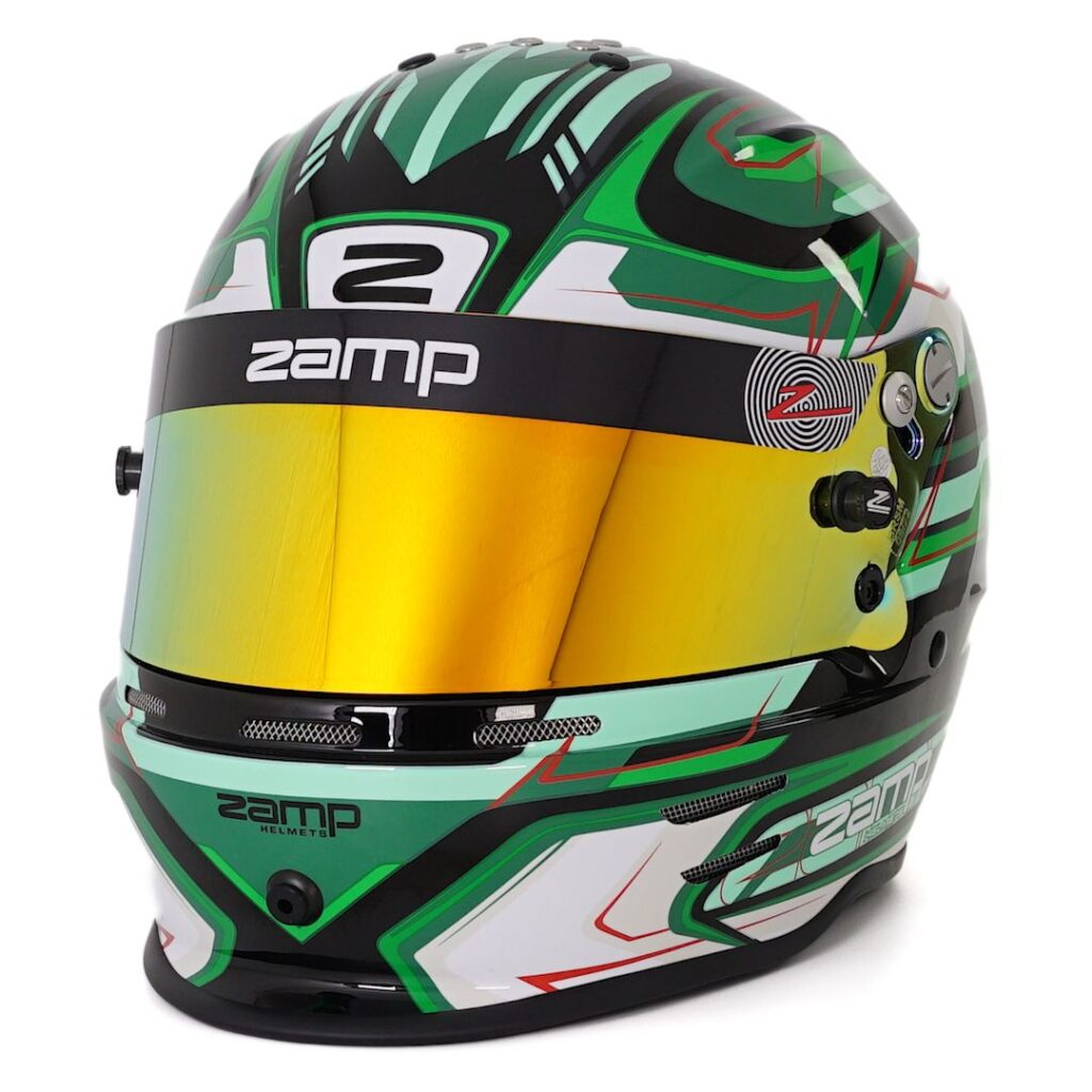 RZ 42 Youth Black / Green – Zamp Helmets UK | Helmet 28