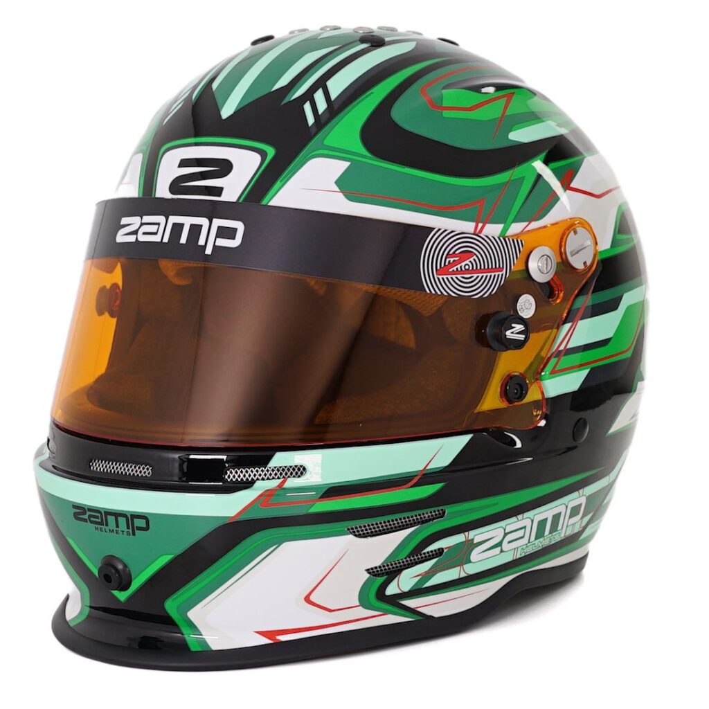RZ 42 Youth Black / Green – Zamp Helmets UK | Helmet 28