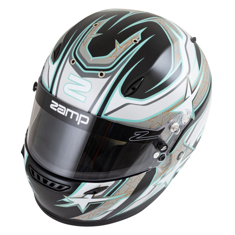 ZR-72 Matte Black / Grey / Blue – Zamp Helmets UK | Helmet 28