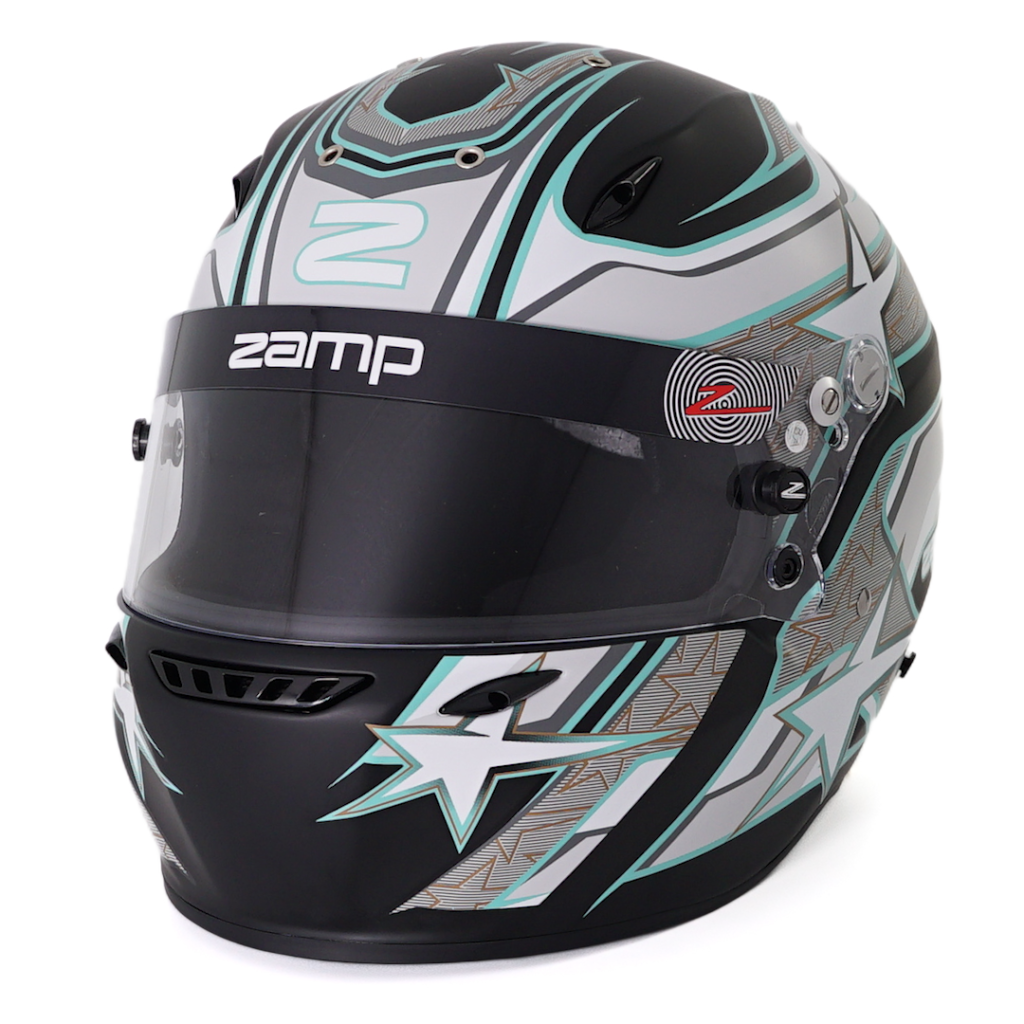 ZR-72 Matte Black / Grey / Blue – Zamp Helmets UK | Helmet 28