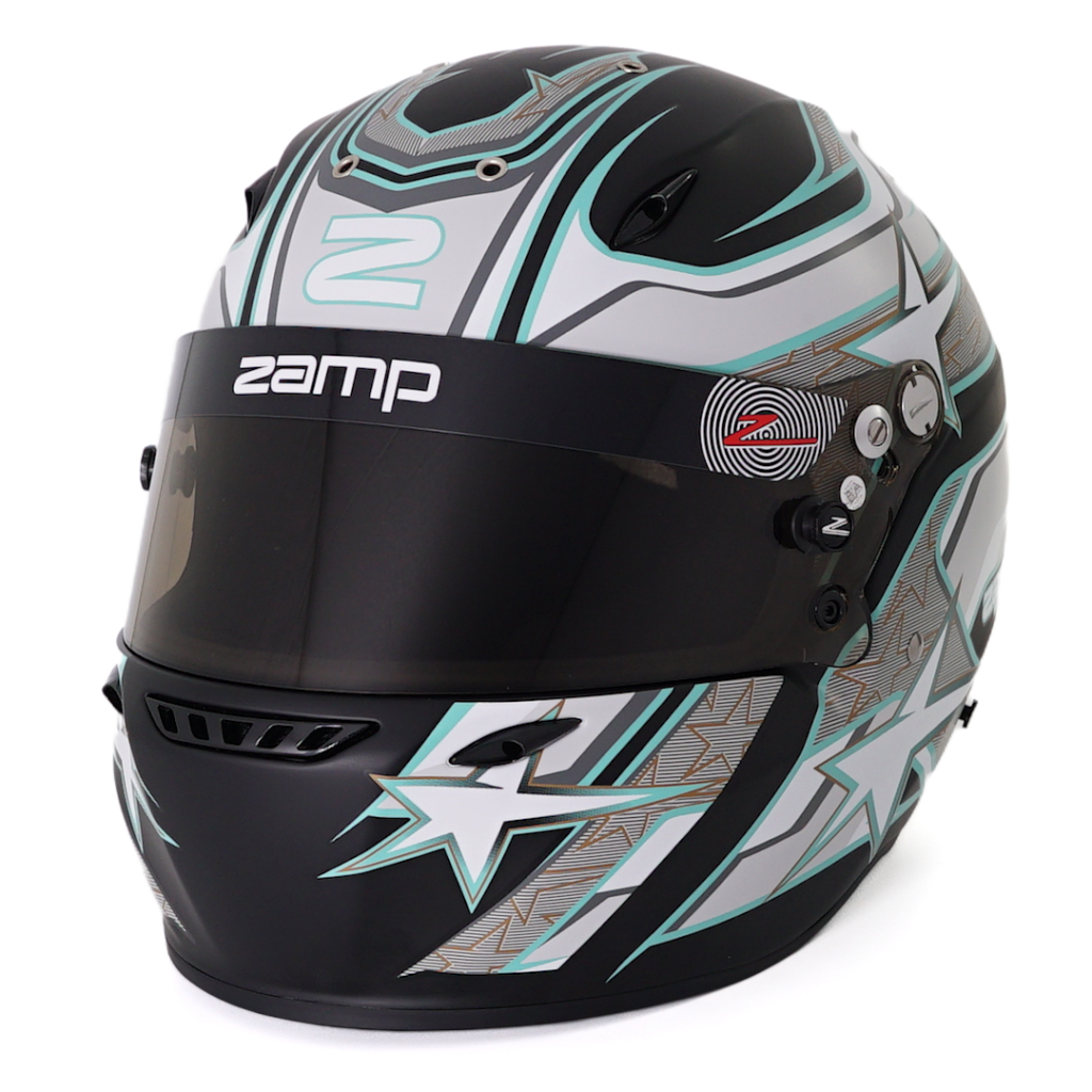 ZR-72 Matte Black / Grey / Blue – Zamp Helmets UK | Helmet 28
