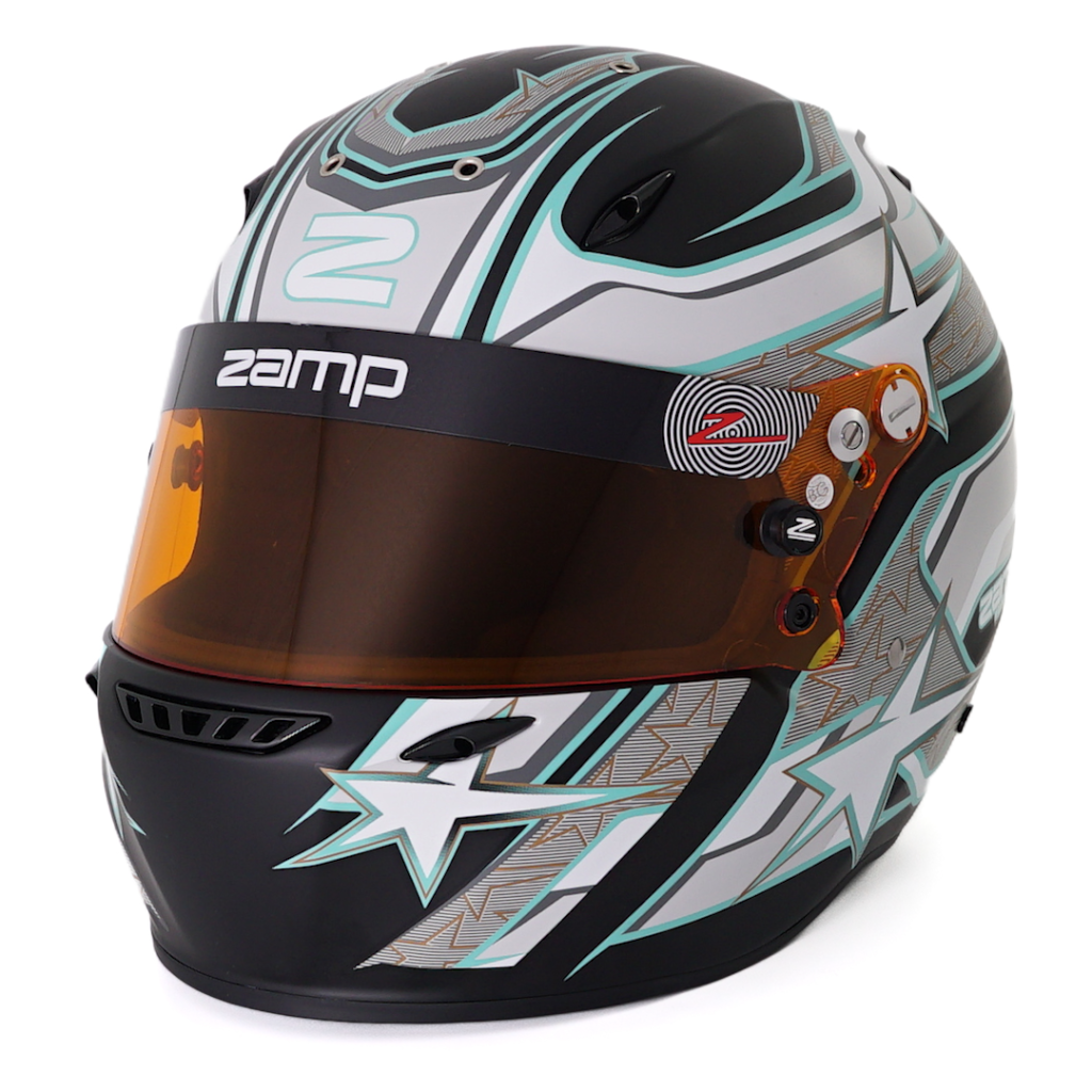 ZR-72 Matte Black / Grey / Blue – Zamp Helmets UK | Helmet 28